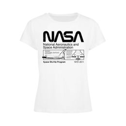 F4NT4STIC Ladies Box T-Shirt Classic Space Shuttle in weiß | Gr.: XXL