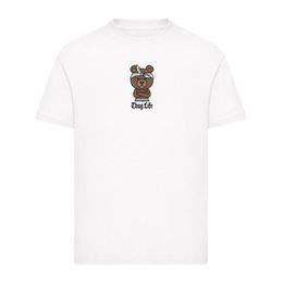 Mister Tee Shirt "Kids Bandana Bear Sketch Tee" in Weiß | Gr.: 158/164