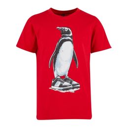Mister Tee Shirt "Kids Fancy Penguin Tee" in Rot | Gr.: 146/152