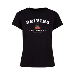 F4NT4STIC Ladies Box Tee Driving Home Weihnachten in schwarz | Gr.: S