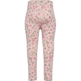 Hummel Kinder Leggings "Mini Flower Aop Tights" in Pink | Gr.: 80