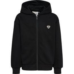 Hummel Kinder Hoodie "Loose Zip Hoodie Bee" in Schwarz | Gr.: 122/128