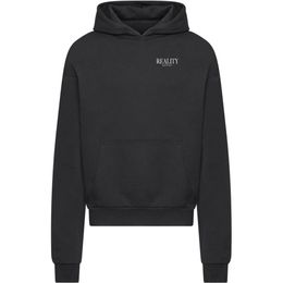 Mister Tee Hoodie "Reality Ultra Heavy Cotton Box Hoody" in Schwarz | Gr.: L