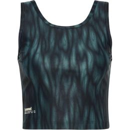 Hummel Sportshirt "Hiit Aop Intensity W Top" in Blau | Gr.: M