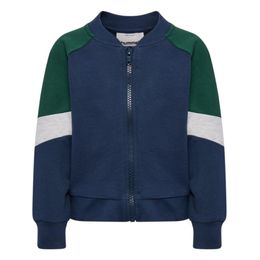 Hummel Kinder Trainingsjacke "Mini Loose Block Zip Jacket" in Blau | Gr.: 104