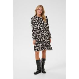 Kaffe Kleid KAevity Regular fit in Black/Turtledove Flower Print | Gr.: 46