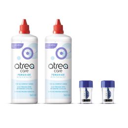 Atrea care Katalysatorperoxid (2x360ml Peroxidlösung + 2x Behälter) | Peroxidlösung | Kontaktlinsenpflege