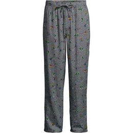LANDS' END Flanell-Pyjamahose, Herren,  Grau, Baumwolle, by Lands' End