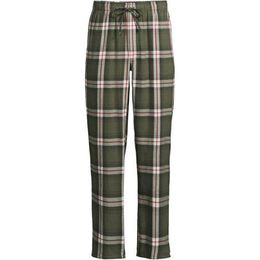 LANDS' END Flanell-Pyjamahose, Herren,  Gr&uuml;n, Baumwolle, by Lands' End