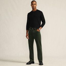 LANDS' END Feincord-Hose Straight Fit, Herren,  Gr&uuml;n, Baumwolle/Baumwoll-Mischung, by Lands' End