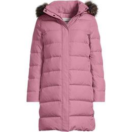 LANDS' END Daunenmantel mit Kapuze, Damen,  Pink, Polyester, by Lands' End