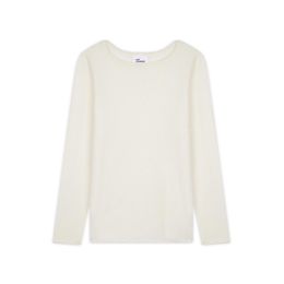 JUST CASHMERE Pullover 'Grace' Damen Größe M elfenbein