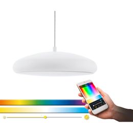 Eglo Pendelleuchte »RIODEVA-C« LED-Board 1 Stk. Kaltweiß Neutralweiß Tageslichtweiß Warmweiß Hängeleuchte, CONNECT, Steuerung über APP weiß