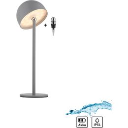 my home Tischleuchte »Akku Tischleuchte Hesper Indoor Outdoor, magnetischer Flaschenaufsatz« LED-Board Warmweiß Pilzlampe Flaschenaufsatz,...