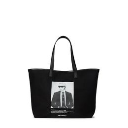 K by KARL LAGERFELD Karl Lagerfeld Shopper Damen Größe One Size grau / schwarz / weiß