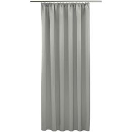Vhg Vorhang &raquo;Leon&laquo; Kr&auml;uselband 1 Stk. tlg. Verdunkler, Energie sparend, W&auml;rmeschutz, K&auml;lte abweisend silbergrau Obermaterial: 100% Polyester 160 cm