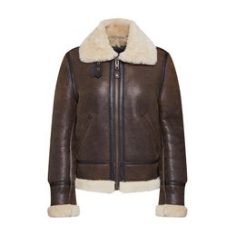 Schott NYC Lederjacke 'LC W 1257' Damen Gr&ouml;&szlig;e M braun