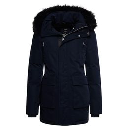Superdry Winter Parka 'Everest' female Blue size 36
