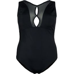 Swim by Zizzi Badeanzug Damen Größe XXXL schwarz