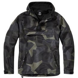 Brandit Hooded Windbreaker m. Fleecefutter (Sale) M90 darkcamo, Gr&ouml;&szlig;e S