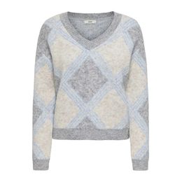 Jacqueline de Yong JDY Pullover 'JDYZOEY' Damen Gr&ouml;&szlig;e M hellblau / hellgrau / graumeliert