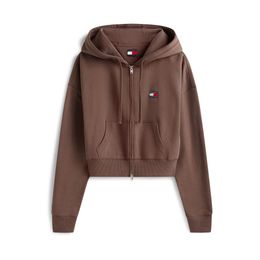 Tommy Jeans Zip-Up Hoodie female Brown size M