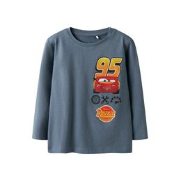 name it Shirt 'NMMODINO CARS' Jungen Gr&ouml;&szlig;e 104 taubenblau / orange / rot / wei&szlig;