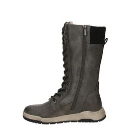 Mustang Schn&uuml;rstiefel Damen Gr&ouml;&szlig;e 36 dunkelgrau / schwarz Winterschuhe