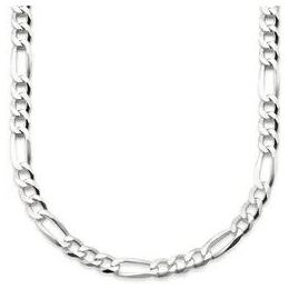 Kette ohne Anh&auml;nger Bruno Banani "Schmuck Geschenk Silber 925 Halsschmuck Halskette Figarokette" Gr. 55, silber (silberfarben), Halsketten, Herren, 55, Silber 925 (Sterlingsilber), L: 55 B: 4,2mm, B:4,2mm