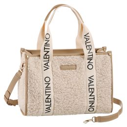 Valentino Handbags Shopper VALENTINO BAGS "SPECIAL CAMY", Damen, Gr. B/H/T: 12cm x 26cm x 37cm, beige, Polyester, Taschen, in modischer Teddy-Optik