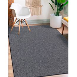 Teppich MERINOS "Mix Art 180", grau (anthrazit), B:160cm H:4mm L:230cm, Polyester, Teppiche, Teppich, robuster Kurzflorteppich mit Flitzr&uuml;cken, alle R&auml;ume