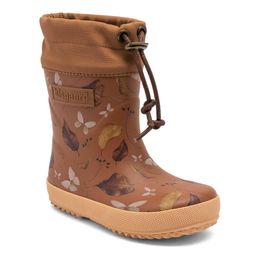bisgaard Mädchen Gummistiefel "thermo", Gr. 30beige fallen leaf braun, Gummi, Basic, Schuhe, Boots mit Lammwolle, Größenschablone zum Download