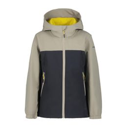 Outdoorjacke Icepeak "Icepeak Softshell jacke Konan Jr", Jungen, Gr. 152, grau, 95% Polyester, 5% Elasthan, Jacken Outdoorjacke
