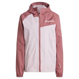adidas terrex Outdoorjacke 'Multi 2L' Damen Gr&ouml;&szlig;e S ros&eacute; / altrosa / wei&szlig;
