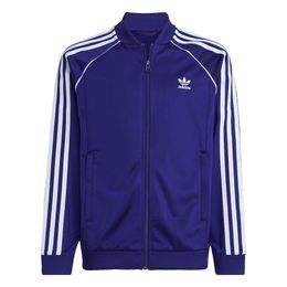 adidas originals Sweatjacke 'Adicolor' Jungen Größe 152 dunkelblau / weiß