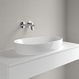 Villeroy & Boch Villeroy und Boch Aufsatzwaschtisch 4A7465R1 65x40 cm, asymmetrisch, ohne Überlauf, weiß CeramicPlus