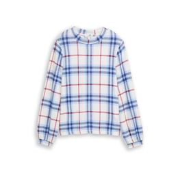 Tom Tailor Shirt Damen Gr&ouml;&szlig;e S blau / pastellblau / dunkelrot / offwhite