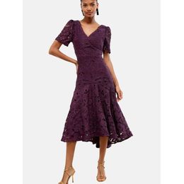 Lipsy Kleid Damen Gr&ouml;&szlig;e 40 dunkellila Winterkleid