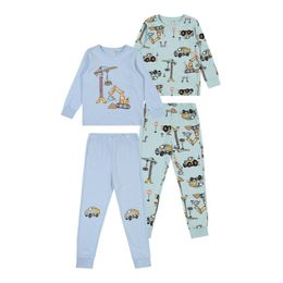 Lindex Pajamas 'Working Vehicles' boy Blue size 98/104