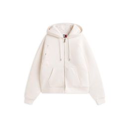 Tommy Jeans Zip-Up Hoodie female White size XXS
