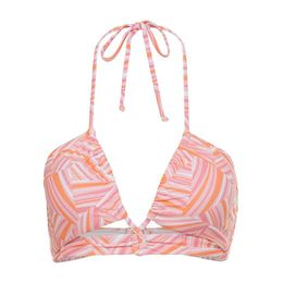 Lascana Bikini-Oberteil in Rosa/ Orange - 56% | Größe 36C/D-Cup | Damen-bademode