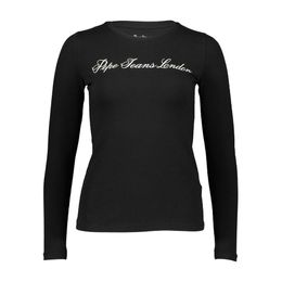 Pepe Jeans Longsleeve in Schwarz - 62% | Gr&ouml;&szlig;e XS | Damen-tops