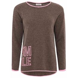 Zwillingsherz Pullover "Smile" in Braun - 54% | Größe XL | Damen-pullover-cardigans