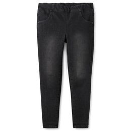 sheego Jeggings Damen Größe 45/46 black denim