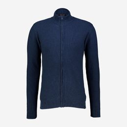 INDICODE Dunkelblaue Strickjacke mit Reißverschluss