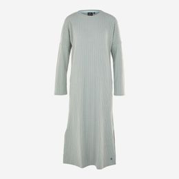 PASTUNETTE Grünes Maxikleid mit Rippenmuster