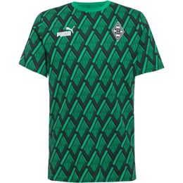 Puma Borussia Mönchengladbach T-Shirt Herren - grün - Gr. S - Baumwolle/Polyester