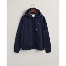 Gant Zip-Up Hoodie female Blue size XXXL