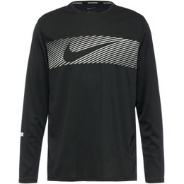 Nike Miler Funktionsshirt Herren - schwarz - Gr. S - Polyester