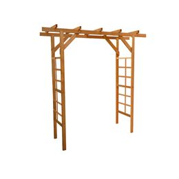 Promadino Pergola 'Anke' honigbraun 210 x 60 x 200 cm